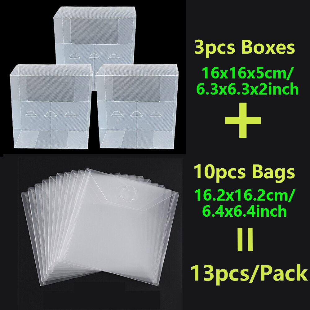 16x16x5cm Transparent Storage Boxes for Storing Co... – Vicedeal