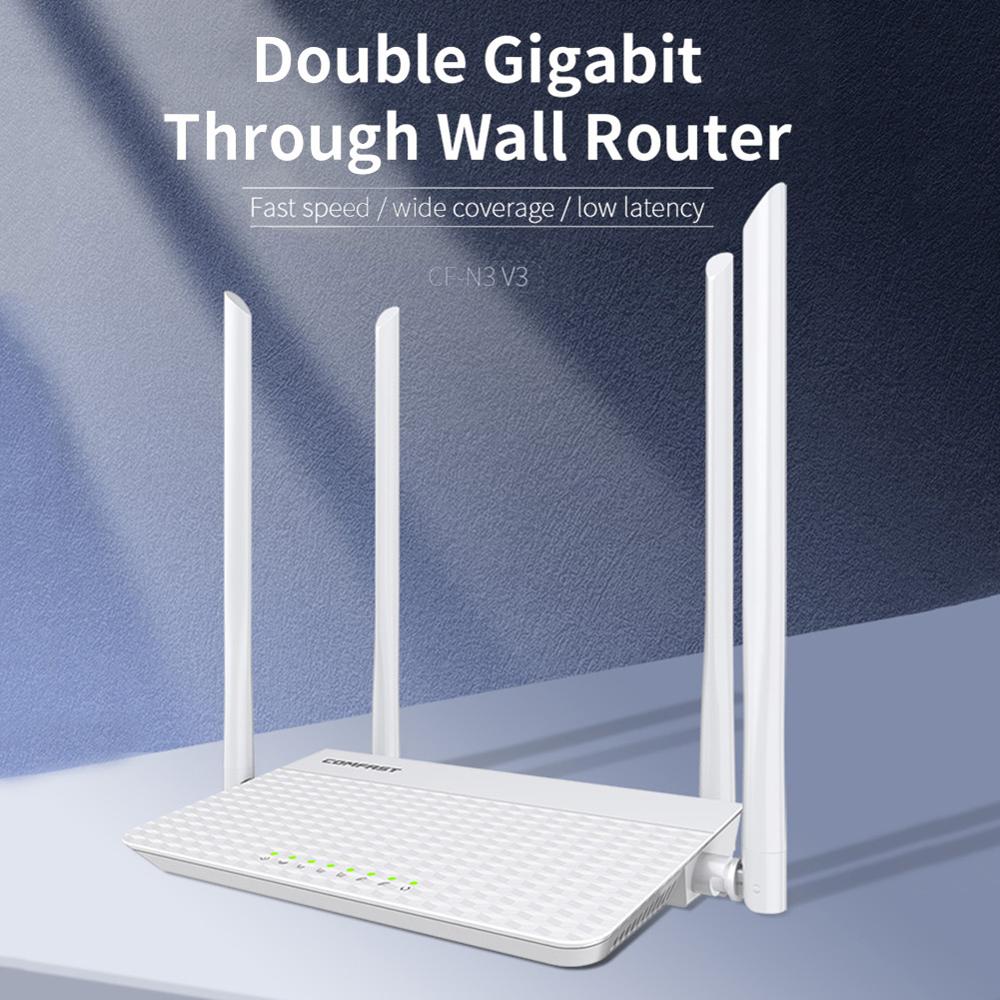 WiFi Router with 4 Antennas Dual-Band AC1200 Gigab... – Grandado