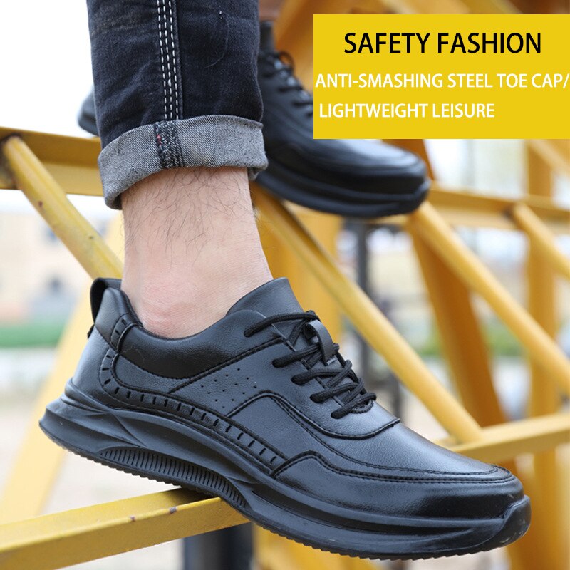 Men's working safety shoes security steel toe ... – Grandado