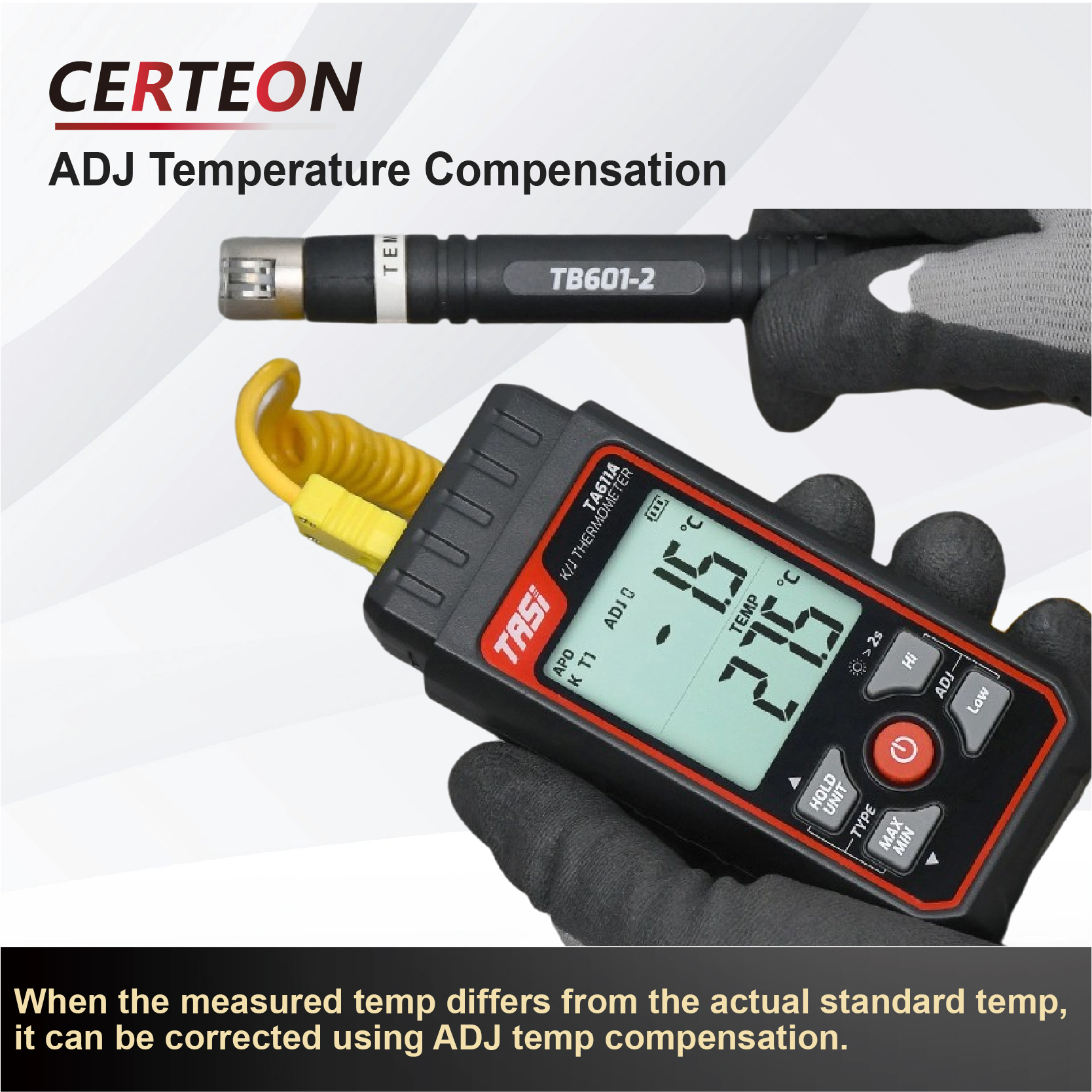 TA611A Single Channel K Type Thermometer Digital H... – Grandado