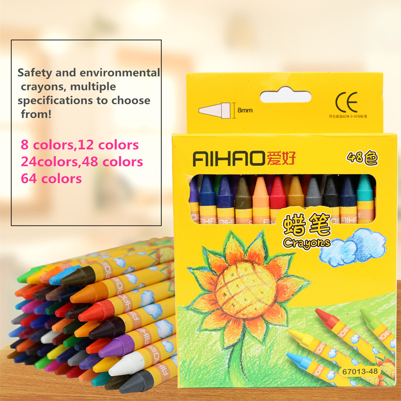 8/12/24/48/64 color/set painted crayons child draw... – Vicedeal