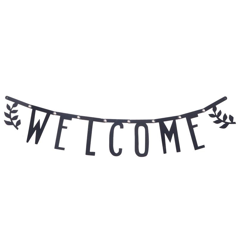 WELCOME Vintage Party Banner Birthday Bunting Clas... – Grandado