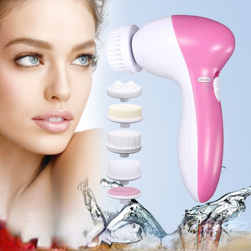 5 in 1 Electric Facial Cleanser Wash Face Cleaning... – Grandado