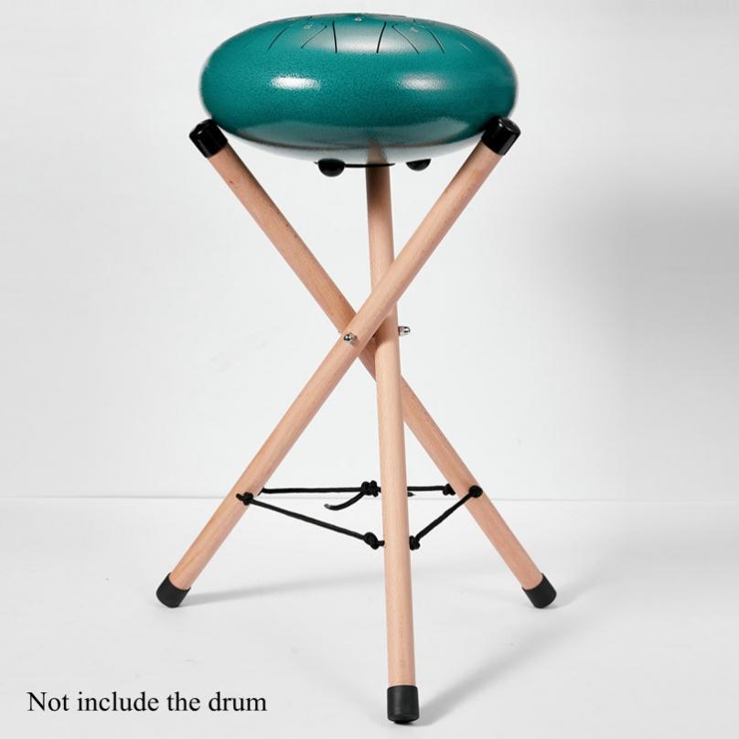 Drum Rack Tongue Hand Stand Beech Wood Floor Trian... – Grandado