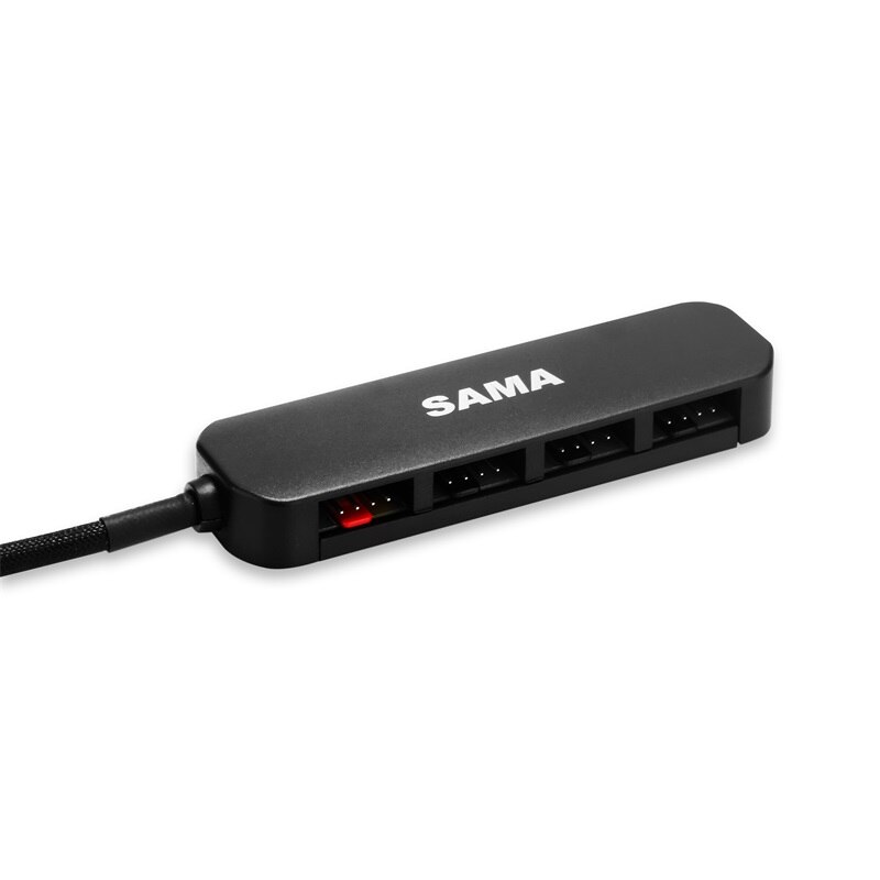 SAMA SH100 PWM Fan hub for PC case fans / 1 TO 4 4... – Grandado