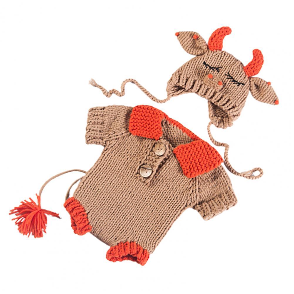 1 Set Baby Photo Costume Exquisite Knitted Elastic... – Grandado