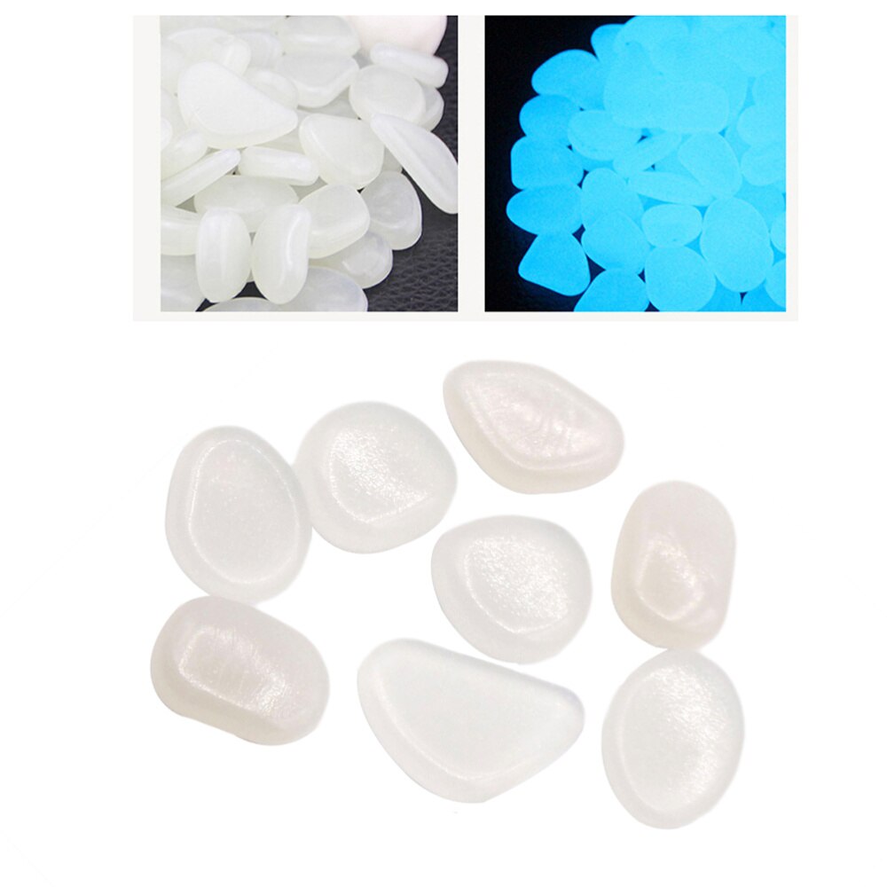 100pcs Luminous Pebbles Glow in the Dark Gravel fo... – Grandado