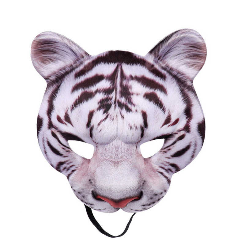 Halloween 3D Tiger White Tigers Mask Party Cosplay... – Vicedeal