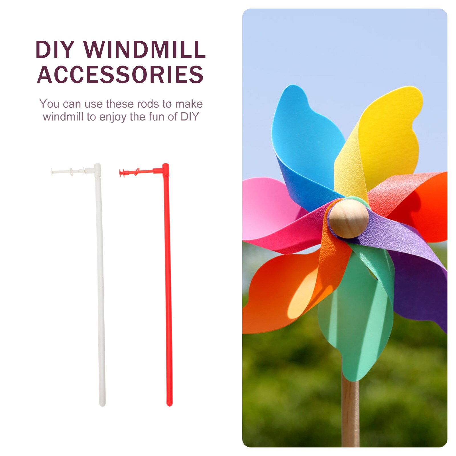 20 Sets DIY Windmill Making Rods DIY Windmill Maki... – Grandado