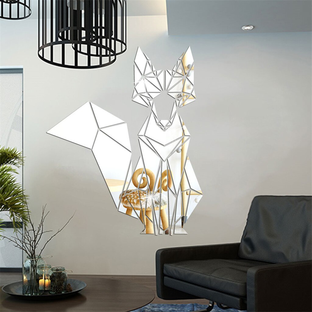 Spiegel Muurstickers Geometrische Patroon Acryl Kr... – Grandado