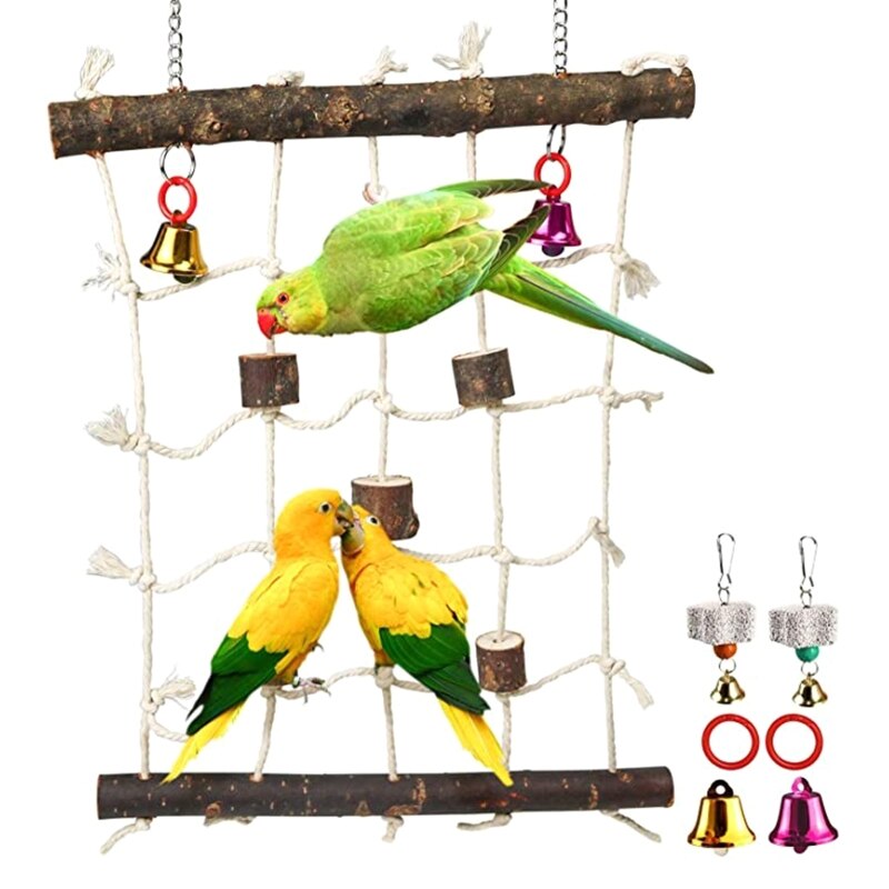 Bird Climbing Net Hanging Cotton Rope Parrot Chewi... – Vicedeal