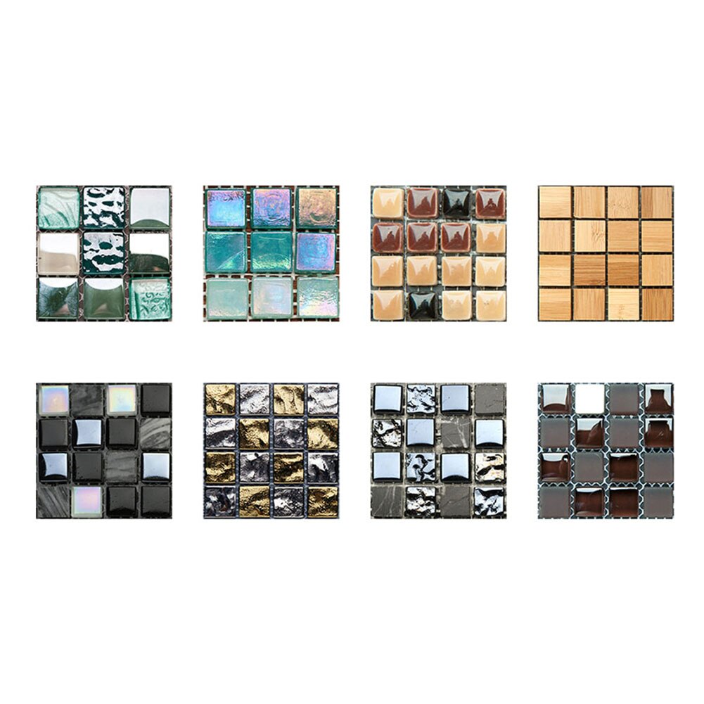 10pcs 10cm Retro Tiles Wall Stickers PVC Waterproo... – Vicedeal