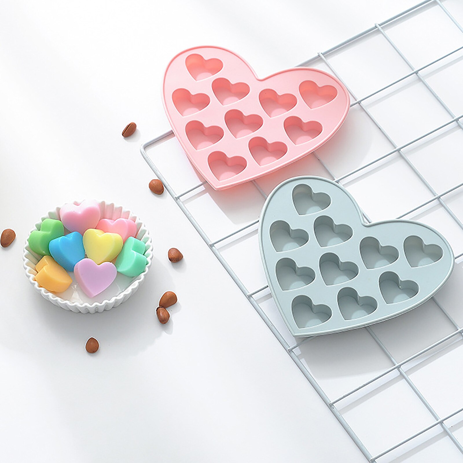 Cake Mould Silicone Mold Baking Love Heart Shape L... – Grandado