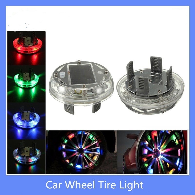 For Car LED solar wheel hub light dazzle color whe... – Grandado