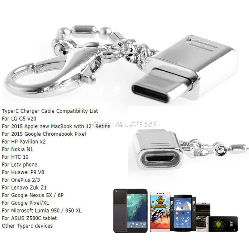 1pc Metall USB-C 3,1 Typ C Stecker auf Micro USB 2... – Grandado