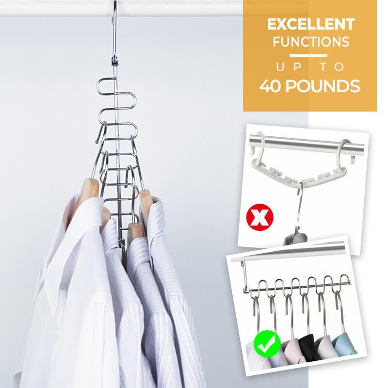 6 Hole Clothes Hanger Organizer Space Saving Hange... – Vicedeal