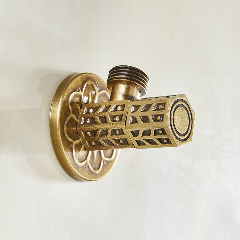 ZGRK Brass Angle Valve Water Control Valve Antique... – Grandado