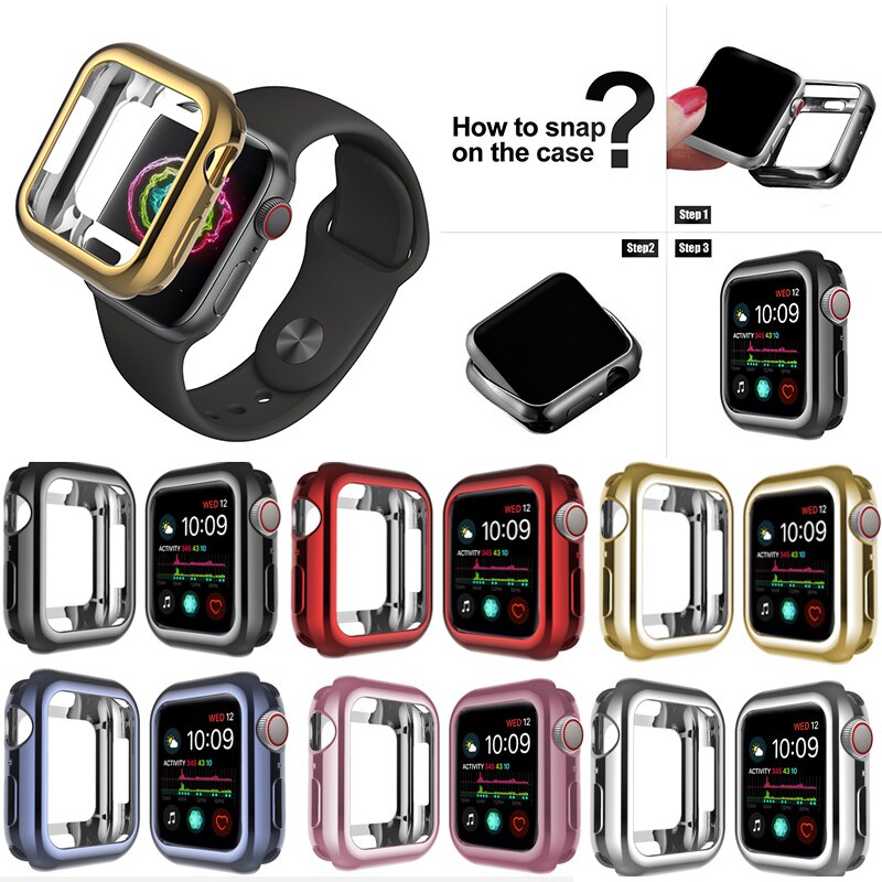 Soft TPU Case For Apple Watch Case 40mm 44mm Full ... – Vicedeal