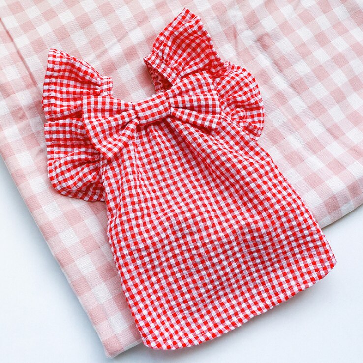 Yellow Color Plaid Chihuahua Dog Dresses Pet Cloth... – Vicedeal