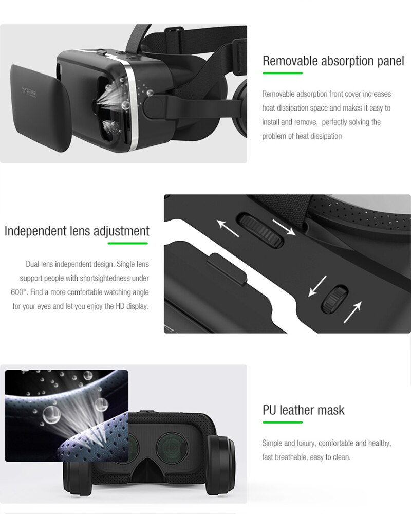 3D VR Glasses Virtual Reality Headset Smart Helmet... – Grandado