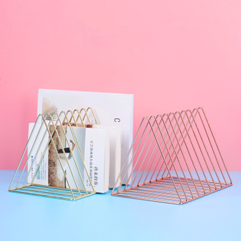 Nordic Triangle Simple Wrought Iron Desktop Storag... – Grandado