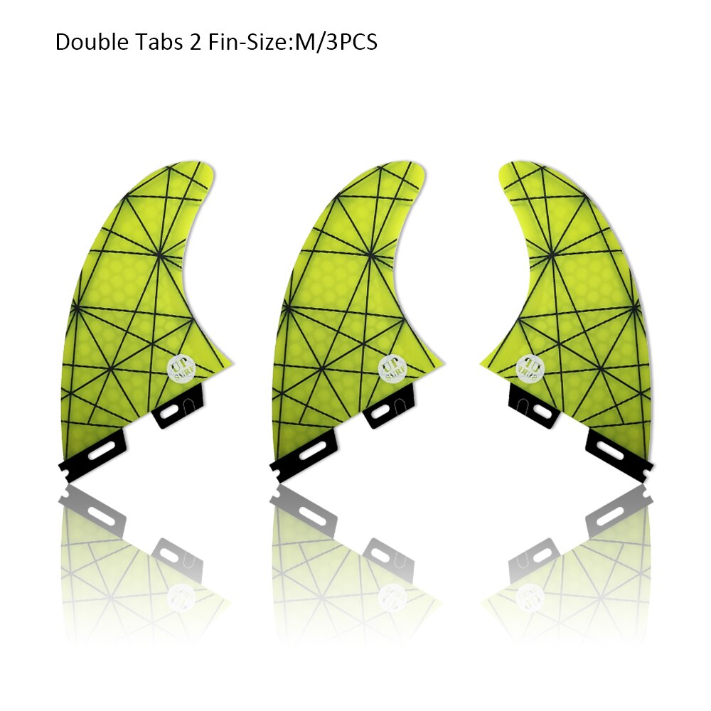 Double Tabs 2 Surfboard Fins Honeycomb fiberglass ... – Vicedeal