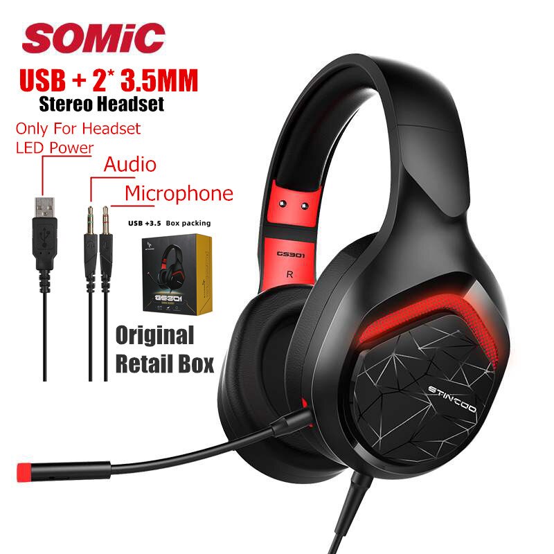 Somic Stincod GS301 Pc Gaming Headset Usb 7.1/Usb ... – Vicedeal