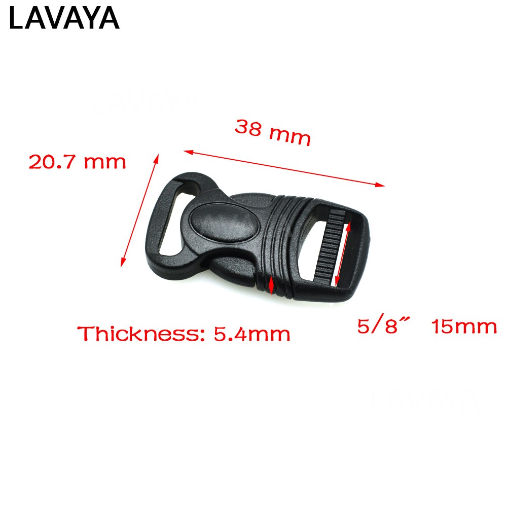5pcs Webbing Size 15mm Side Release Buckle Curved ... – Grandado