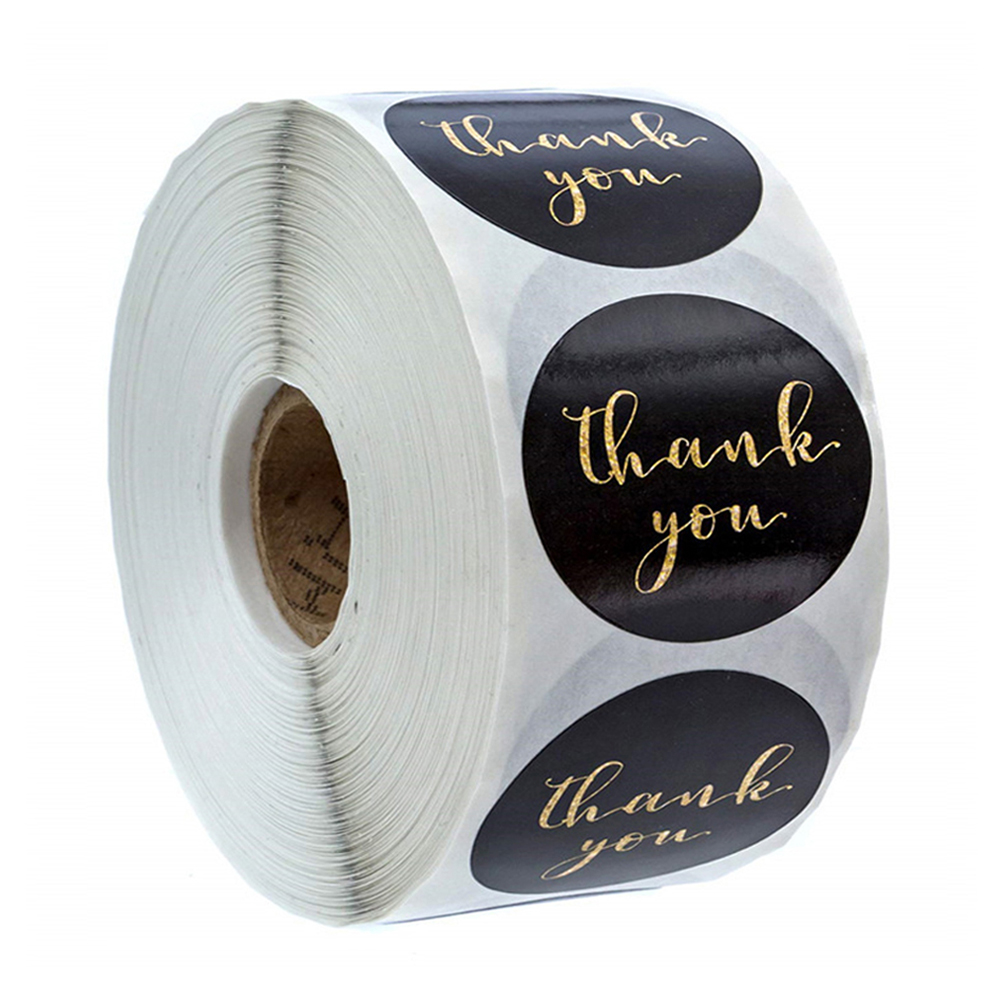 500Pcs Ronde Goud Folie Sticker Dank U Sticker Voo... – Grandado