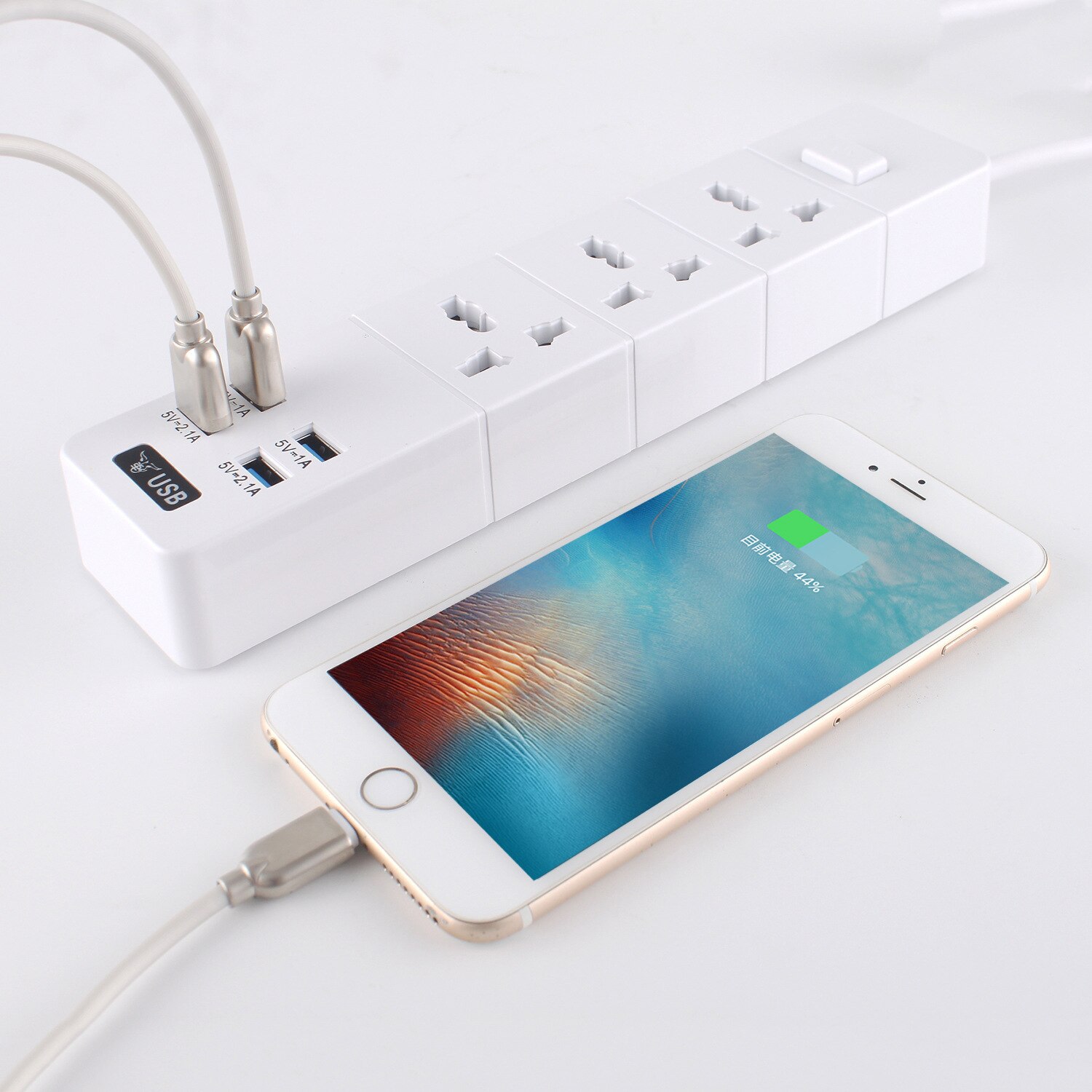 Usb Power Strip 1/2/3 Ac Universele Aansluiting Me... – Vicedeal