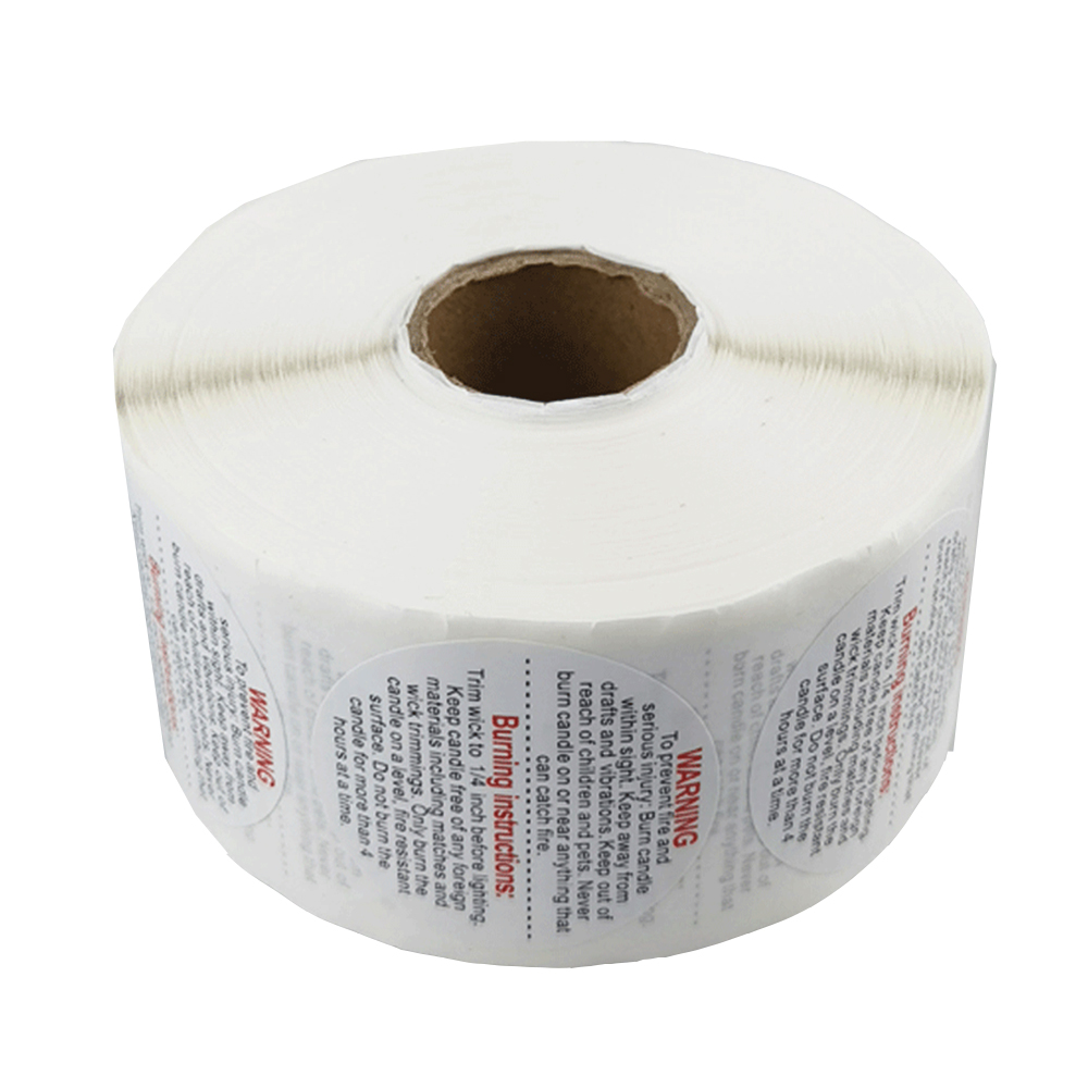 500pcs Candle Safety Warning Label Sticker Roll Ca... – Vicedeal