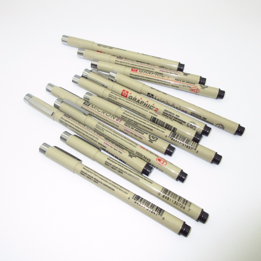 SAKURA-rotuladores PIGMA Micron, pincel para dibuj... – Grandado