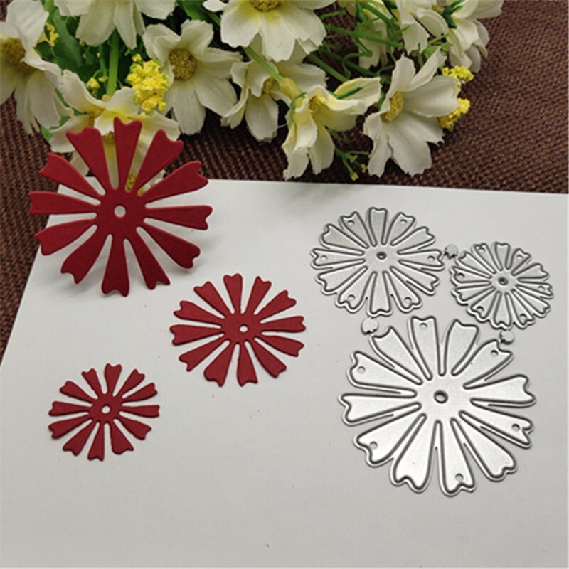 3Pcs Bloemen Metalen Stansmessen Stencils Voor DIY... – Vicedeal