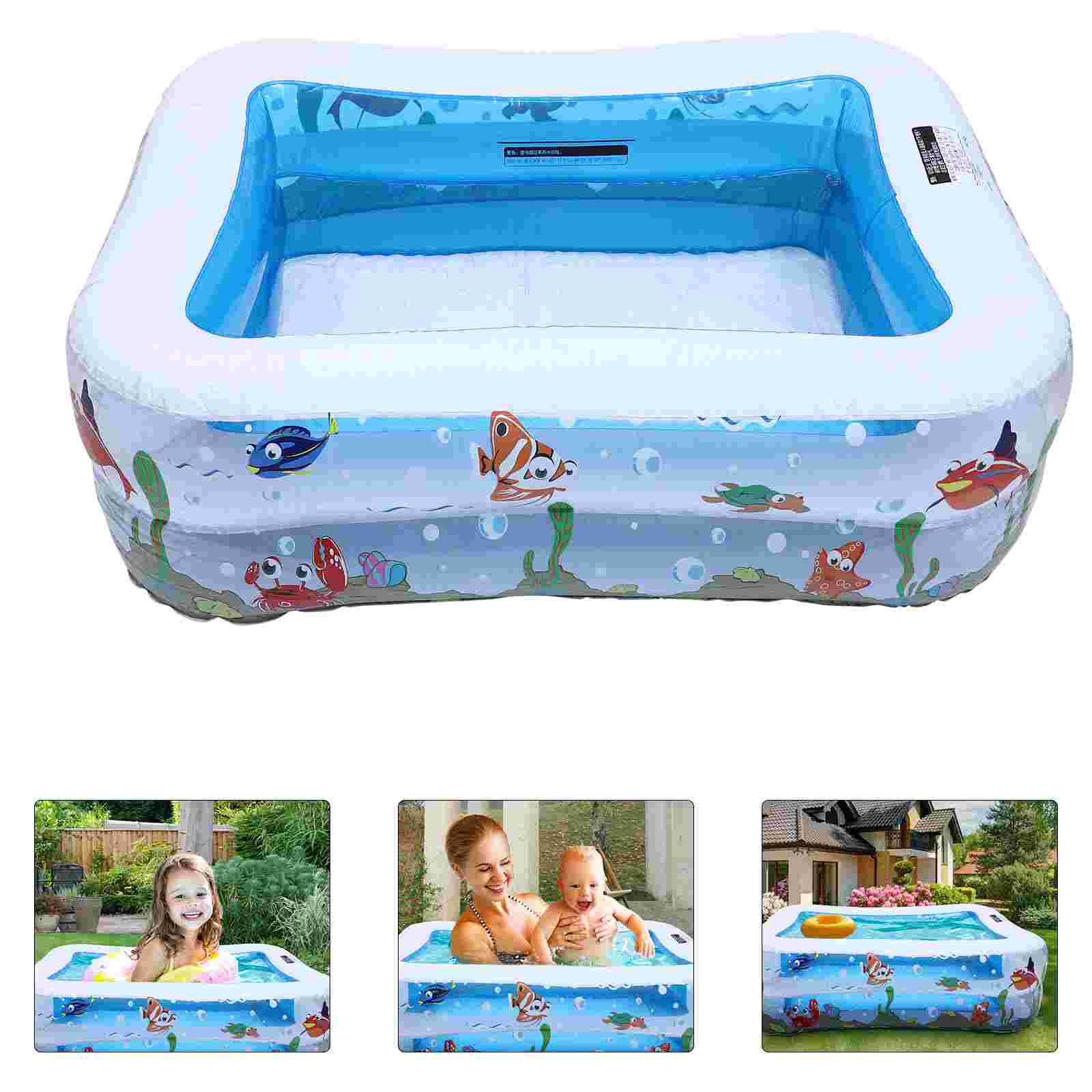 1pc Inflatable Pool Portable Kiddie Swimming Pool ... – Grandado