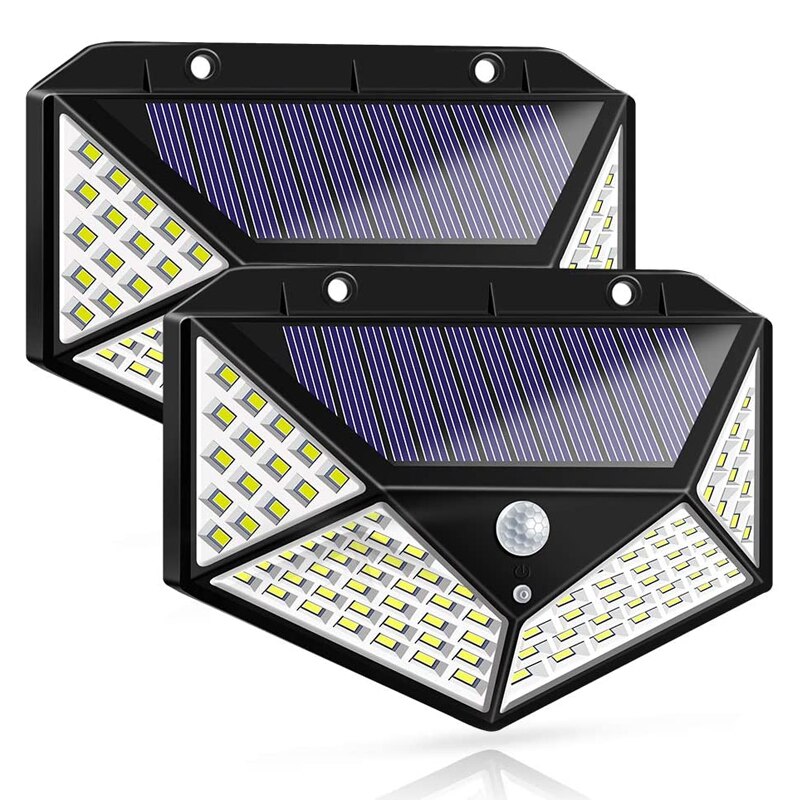 Solar LED Wall Lamp Outdoor Motion Sensor Lights 1... – Grandado