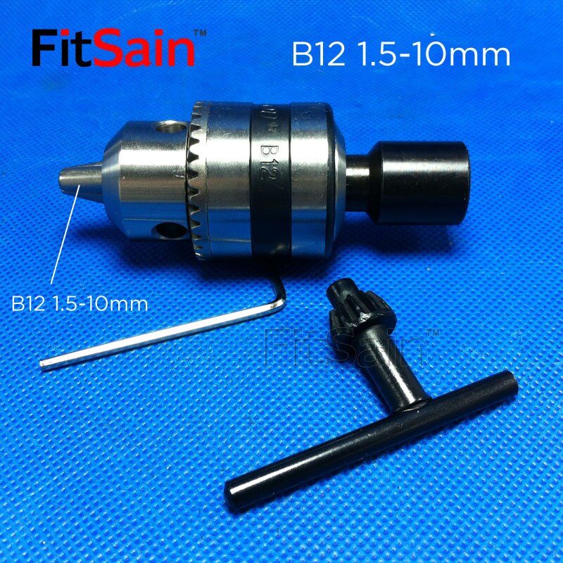 FitSain -- B12 1,5-10mm mini bohrfutter welle durc... – Vicedeal