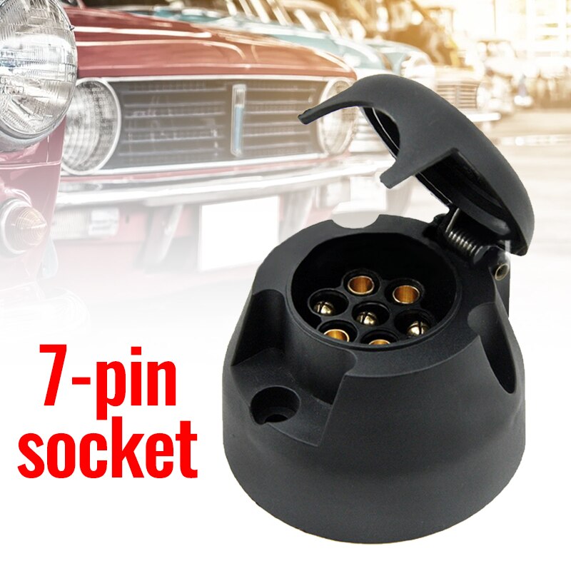 1x 12V 7 Pin Plastic Trailer Towing Electrics Plug... – Grandado