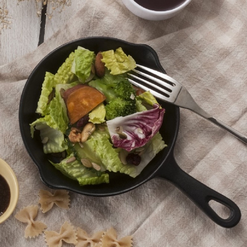 Melamin pande sort melamin støbejern pande til kom... – Vicedeal