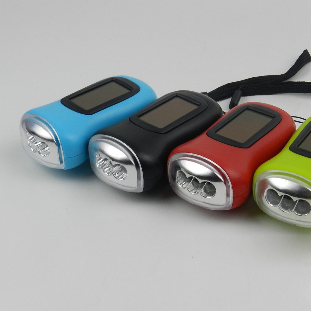 Mini LED Hand Crank Dynamo Solar Power Rechargeabl... – Grandado