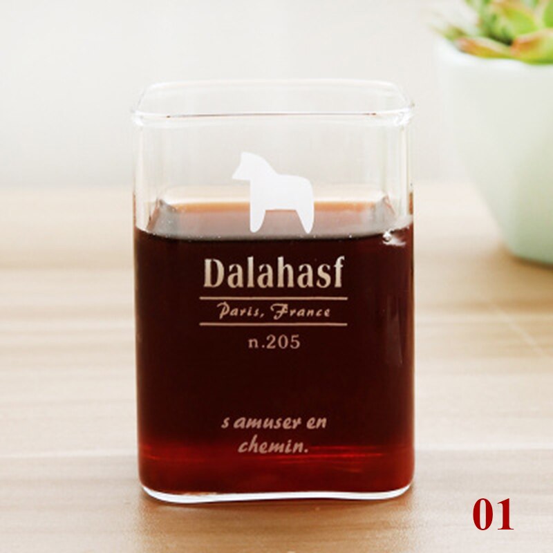 4 Pcs/lot Transparent color water glass office jui... – Grandado