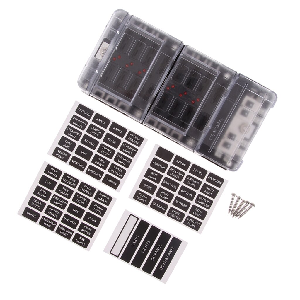 Marine Boat/RV ATO/ATC ST Blade Fuse Block/Circuit... – Vicedeal