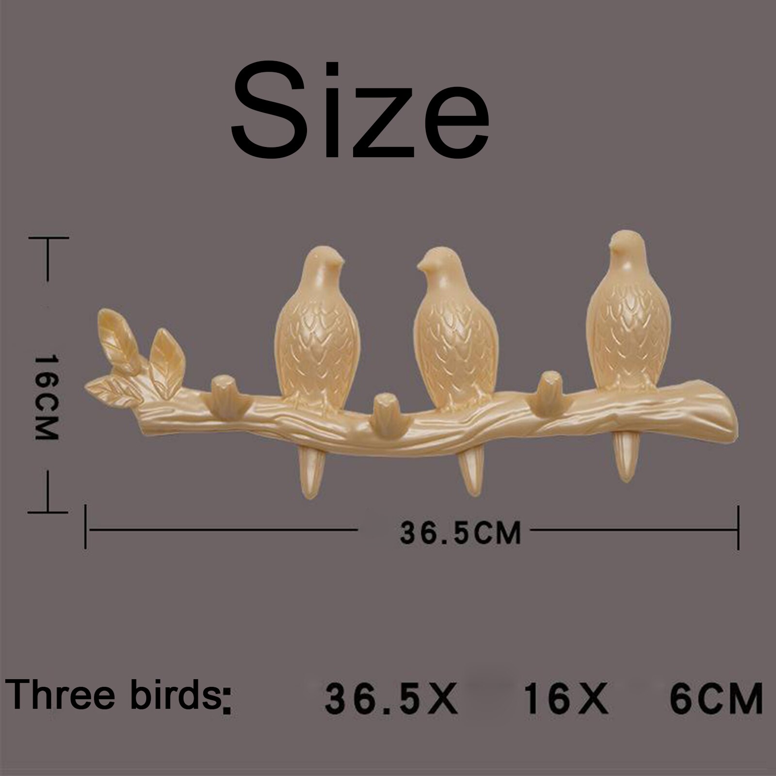 Birds Wall-mounted Art Hanger Cap Holder Storage H... – Vicedeal