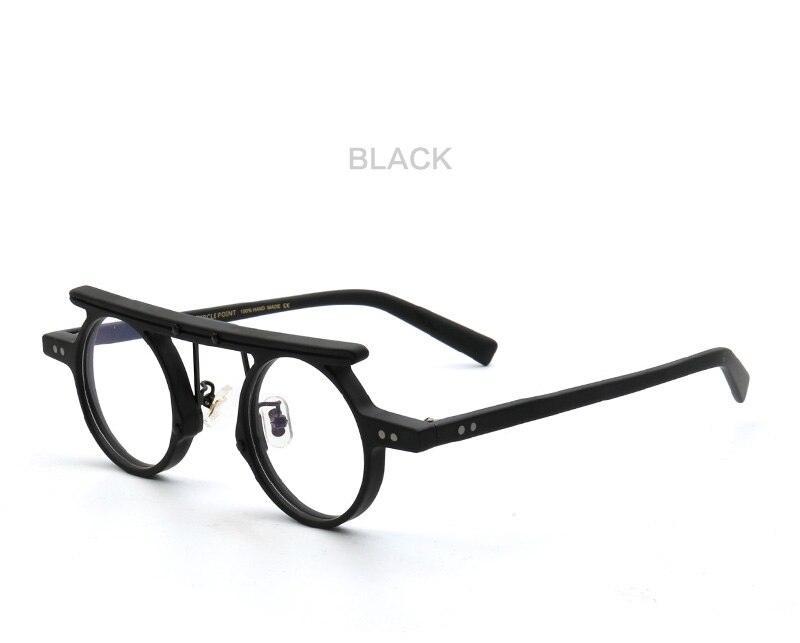 Acetate Round Hyperopia Eyeglasses Frames Men Vint... – Grandado