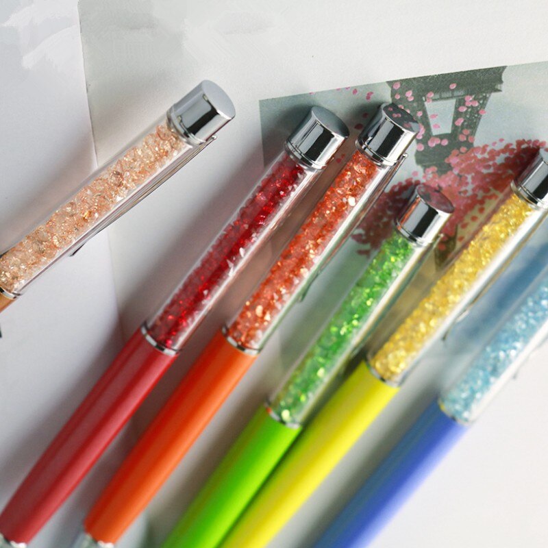 1 pcs Crystal Pen Diamond Ballpoint Pens Stationer... – Vicedeal
