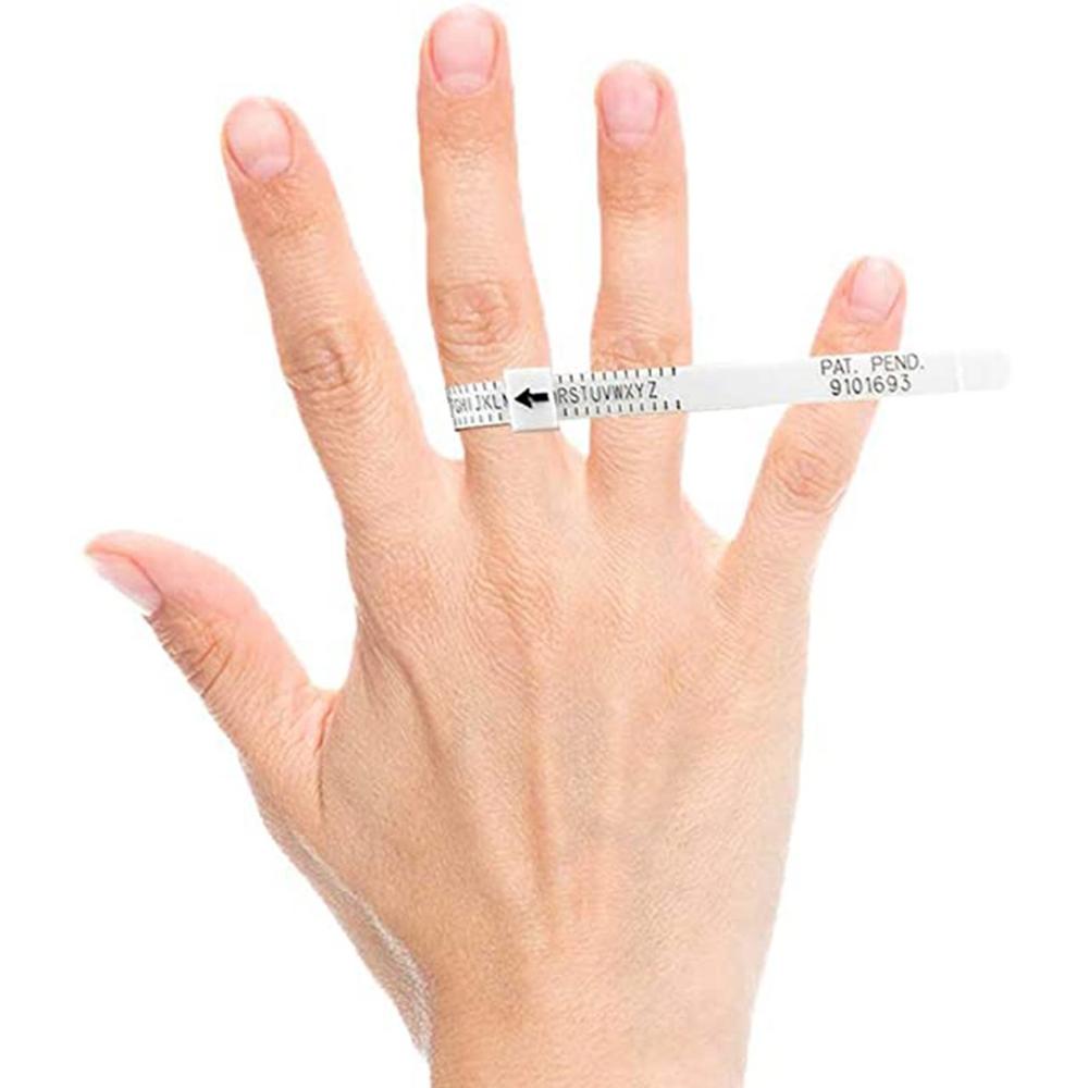 Portable Ring Sizer Ruler UK Finger Ring Size Meas... – Grandado