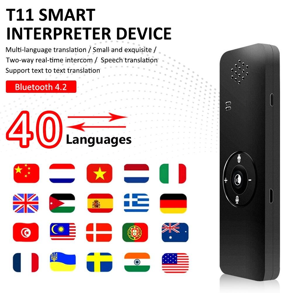 T11 Bluetooth-compatible Translator Voice Translat... – Vicedeal