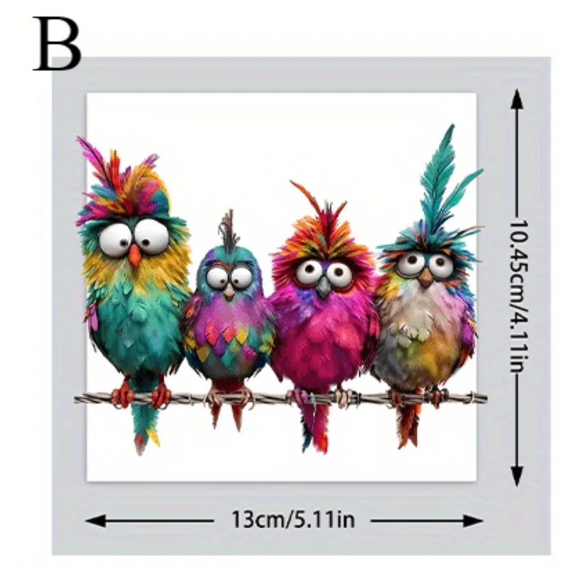Funny Bird Window Decoration Stickers for Window G... – Grandado