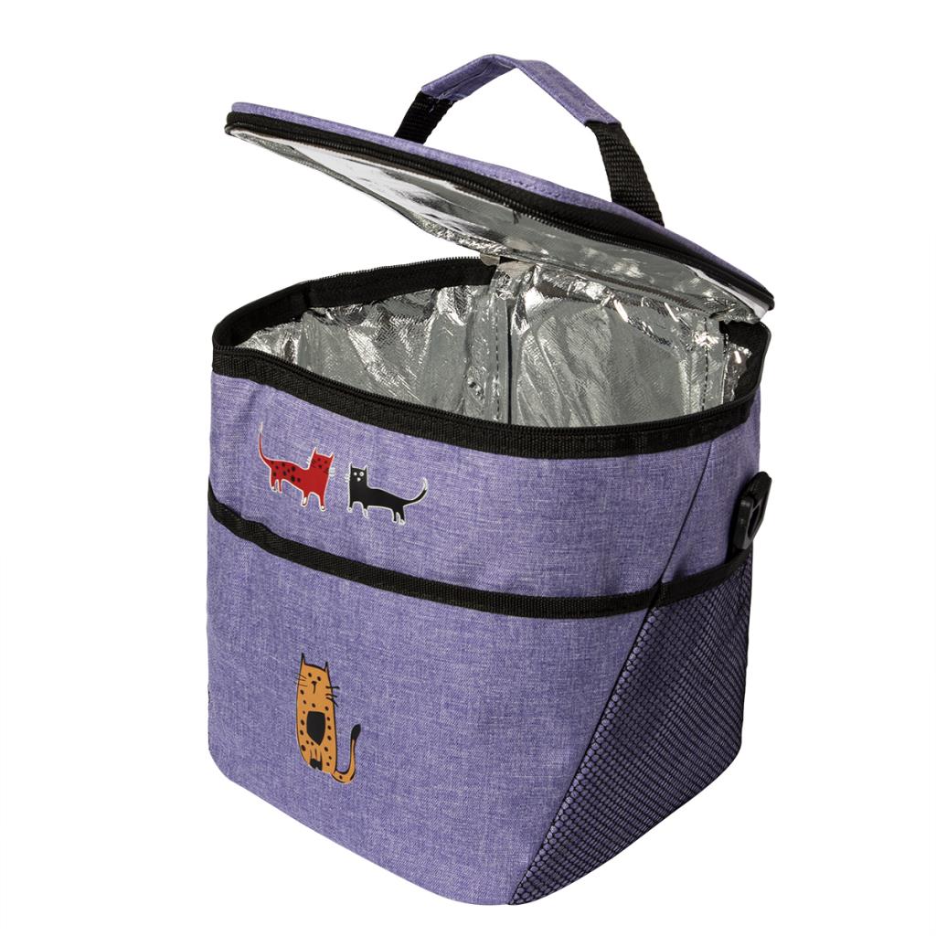 Biggdesign Cats Insulated Lunch Bag Purple Cooler ... – Grandado