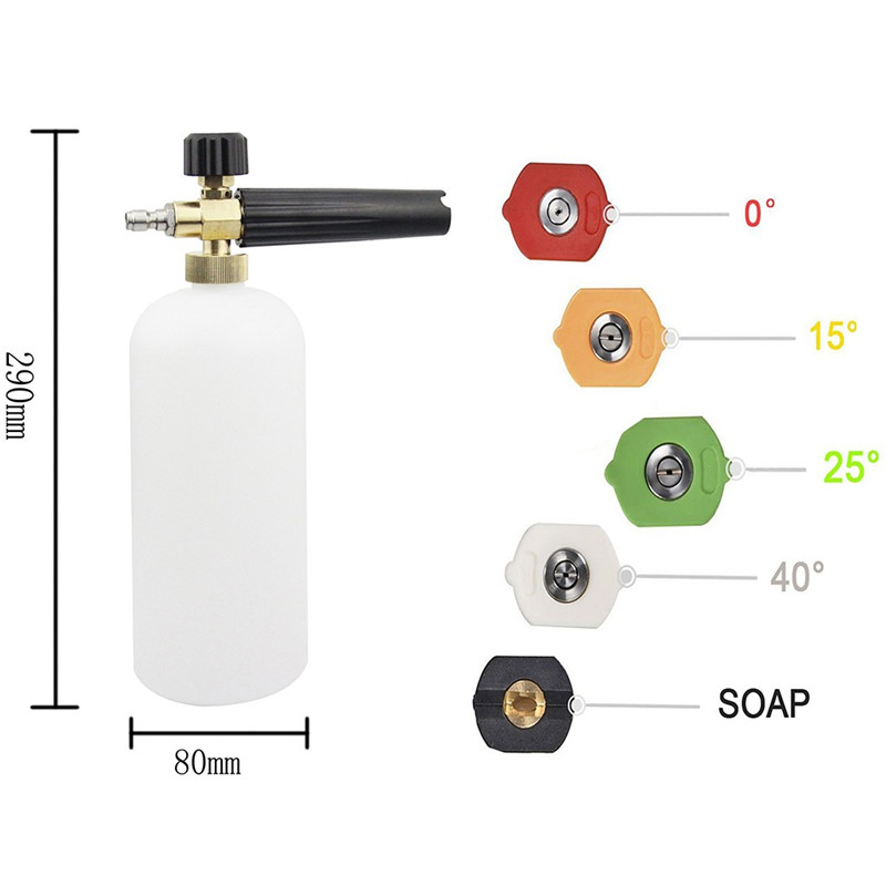 High Pressure Snow Foam Lance Soap Foamer Adjustab... – Vicedeal