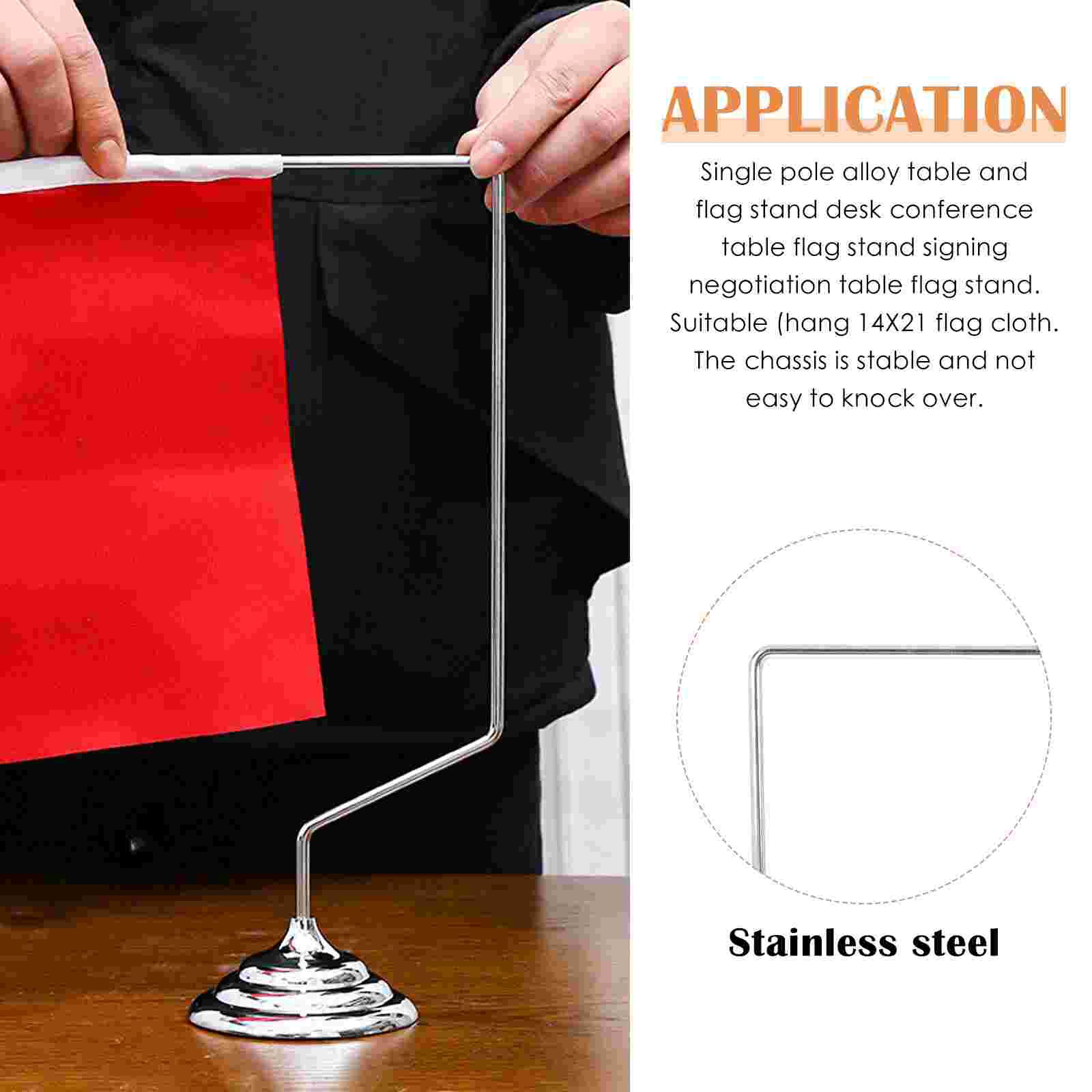 Flag Holder Table Flag Holder Desktop Flag Rack De... – Grandado